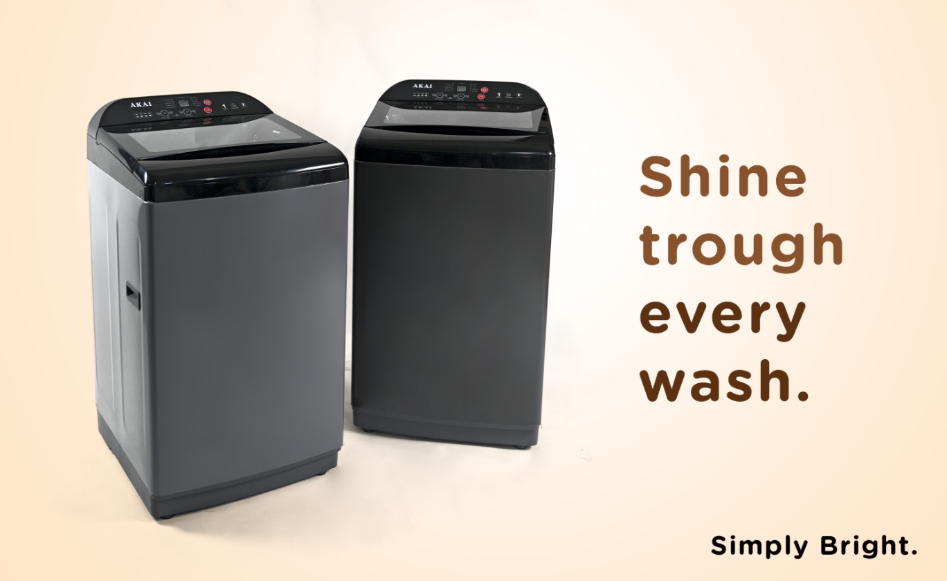 Fully Automatic Top Load Washing Machine 8 kg Black | AKAI India